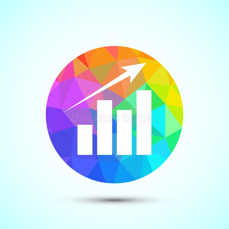 Bar Chart Logo Design Illustration, Graph Icon, Growth Logo Sign ...