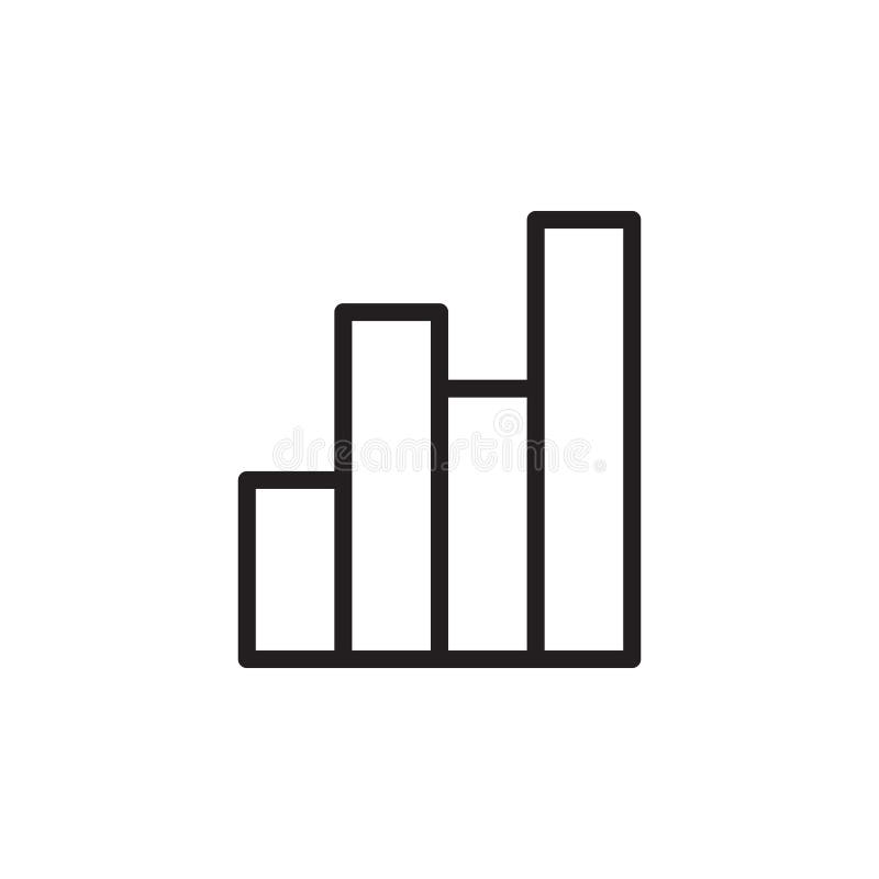 Bar Chart Logo Icon Sign Symbol Design Stock Vector - Illustration of ...