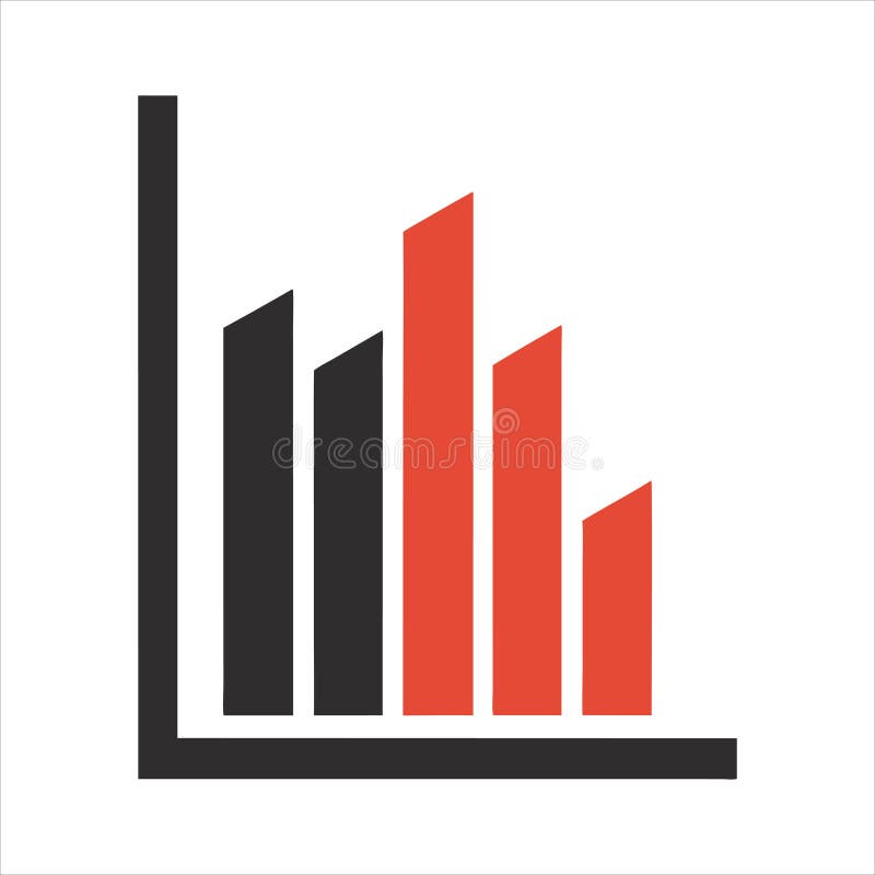 Bar Chart Logo Illustration Stock Vector - Illustration of icon ...