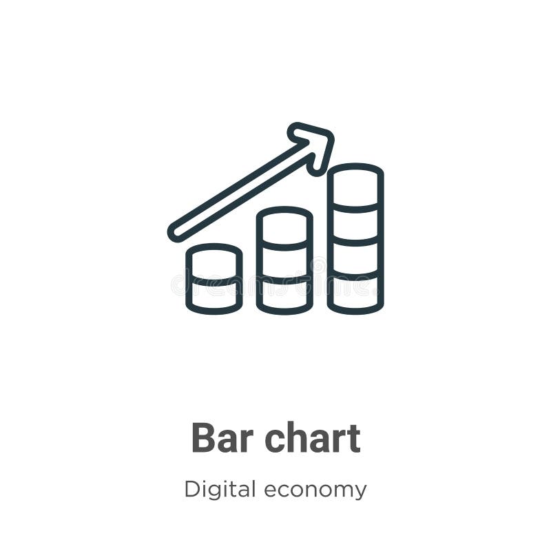 Bar Chart Outline Vector Icon. Thin Line Black Bar Chart Icon, Flat ...