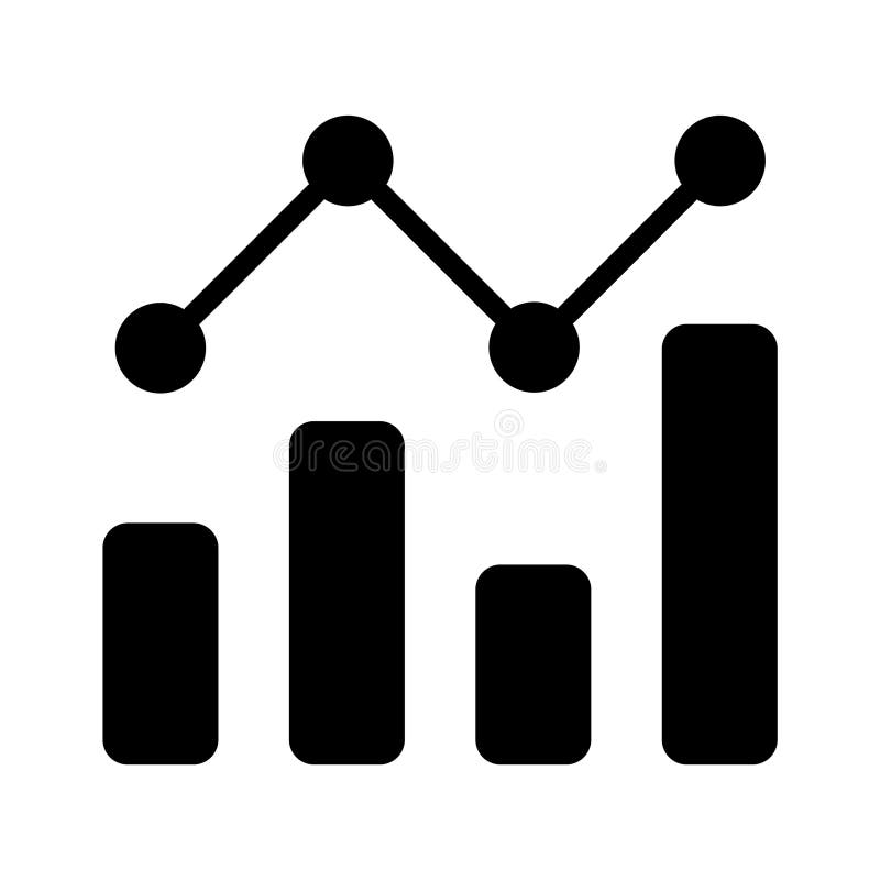 Bar Chart Representing Performance Metrics And Analytics Stock Vector