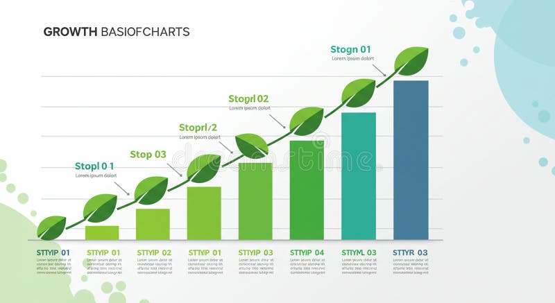 Bar Chart with Seven Vertical Bars of Increasing Height, Each ...