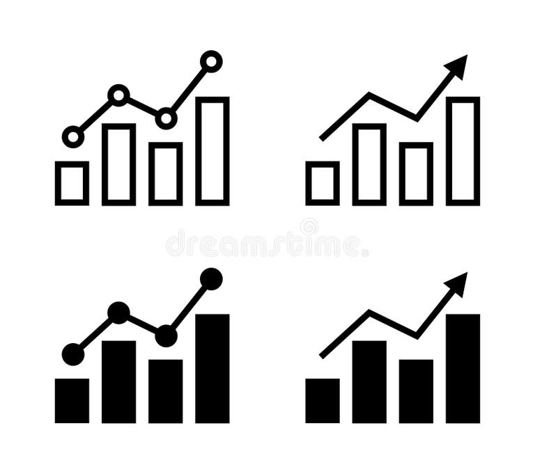 Bar chart symbol stock vector. Illustration of graphics - 304521602