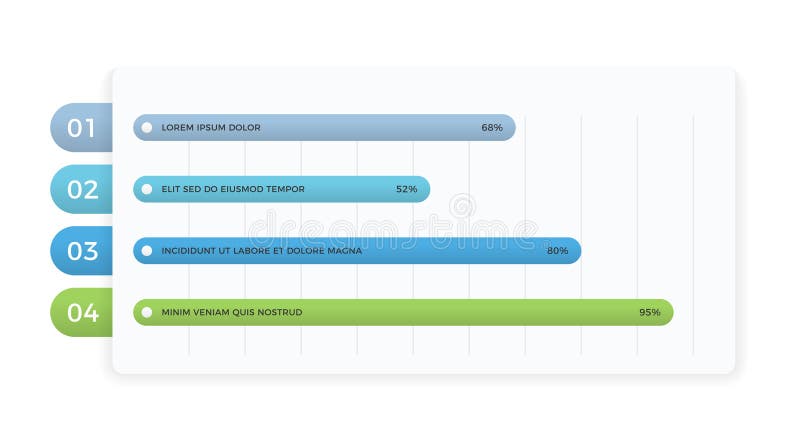 Bar Chart Template stock vector. Illustration of presentation - 365013689