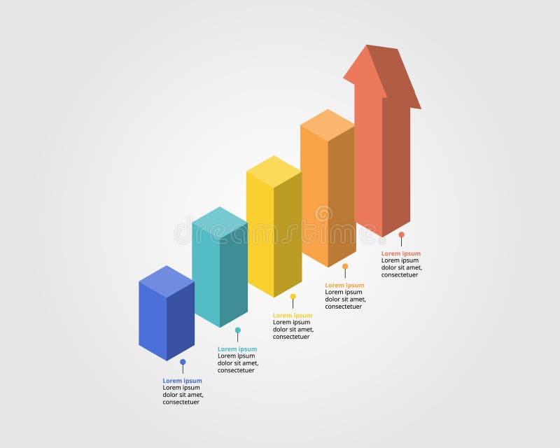 Bar Chart Timeline Template for Infographic for Presentation for 5 ...