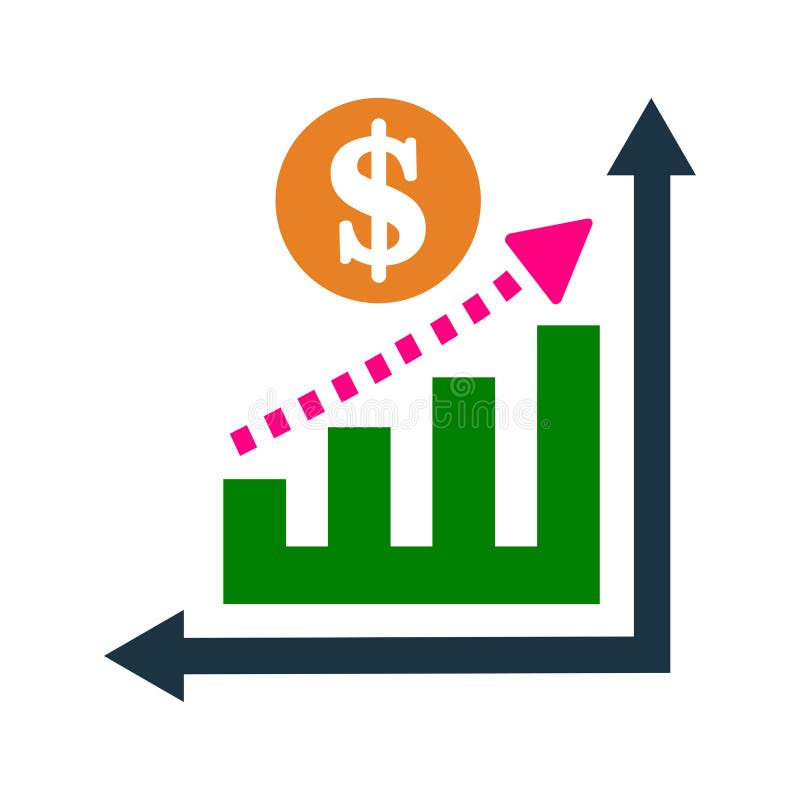 Bar, Chart, Trend Icon. Black Vector Sketch Stock Illustration ...