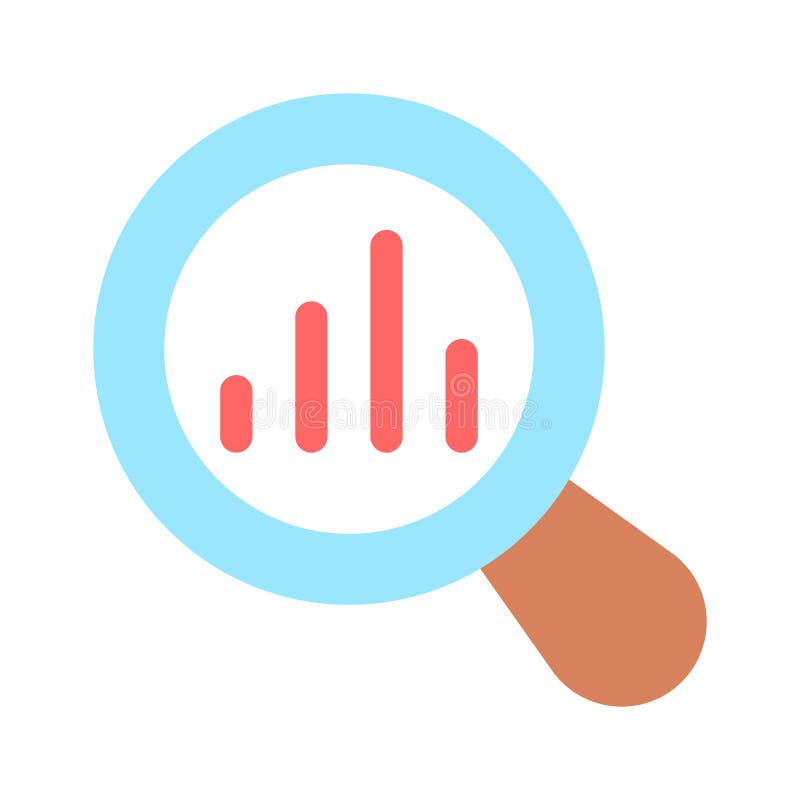 Bar Chart Under Magnifier Depicting Vector Design of Business Analysis ... Bar Chart Under Magnifier Depicting Vector Design of Business Analysis ...