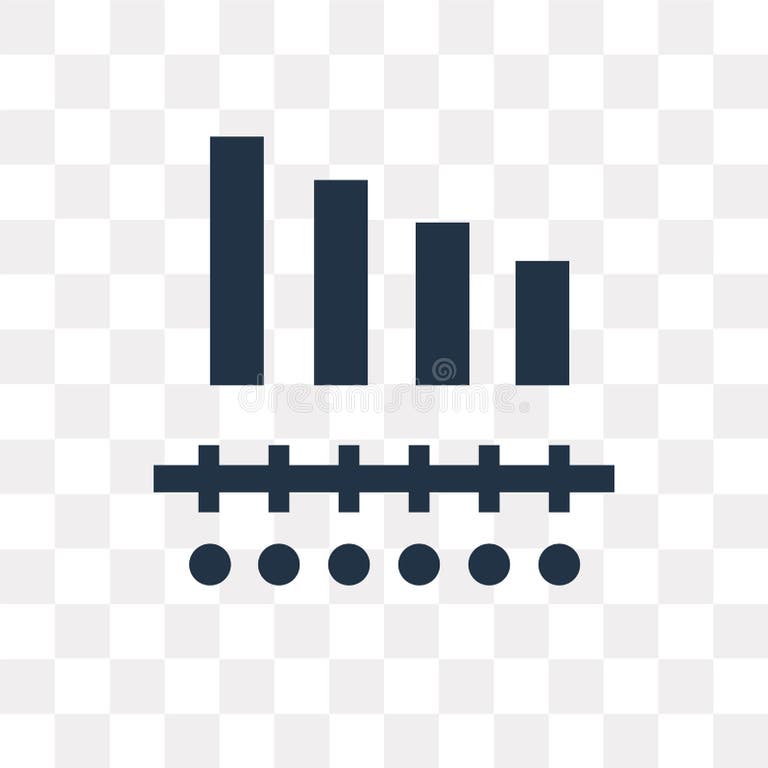 Bar Chart Vector Icon Isolated on Transparent Background, Bar Ch Stock ...