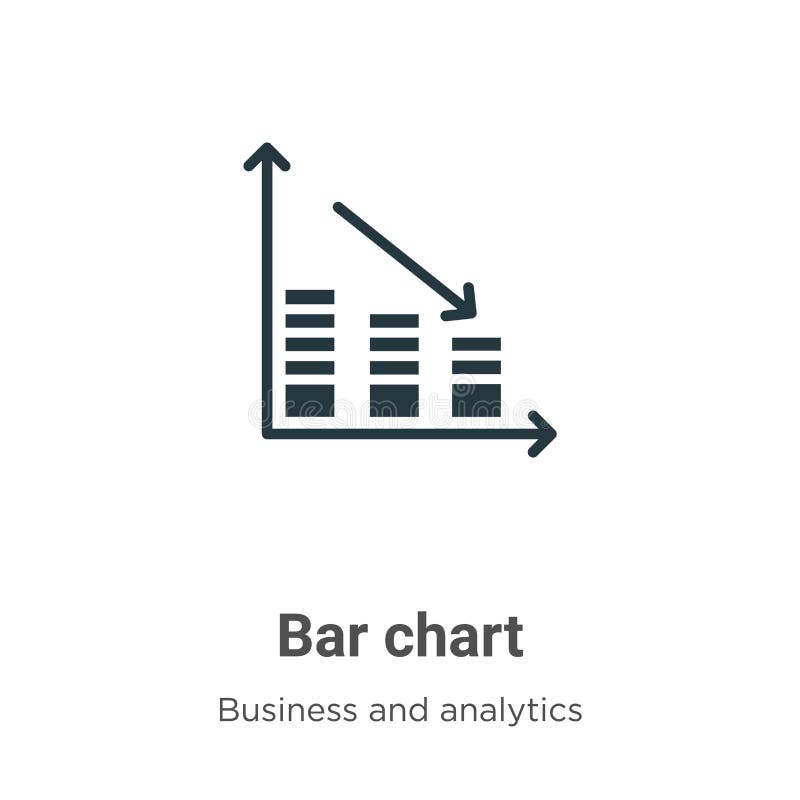 Bar Chart Vector Icon on White Background. Flat Vector Bar Chart Icon ...