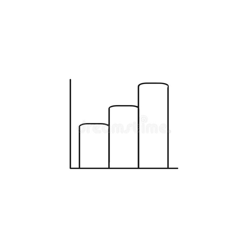Bar Chart Thin Line Icon. Bar Chart Hand Drawn Thin Line Icon Stock ...
