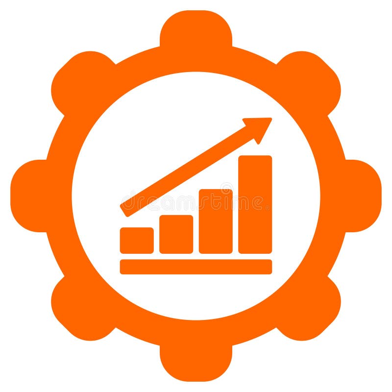 Bar chart and wheel stock vector. Illustration of arrow - 244730733