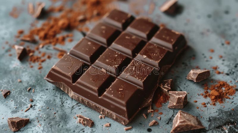 Bar of chocolate image stock illustration. Illustration of decoration ...