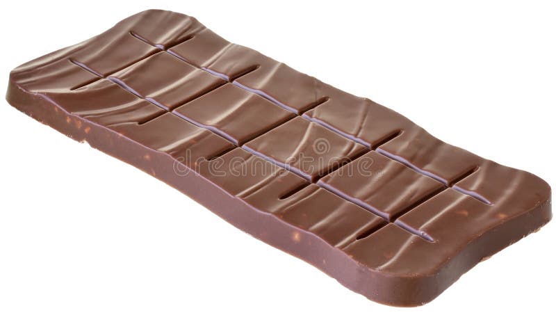 Bar of Chocolate Top View Isolated Stock Photo - Image of food ...