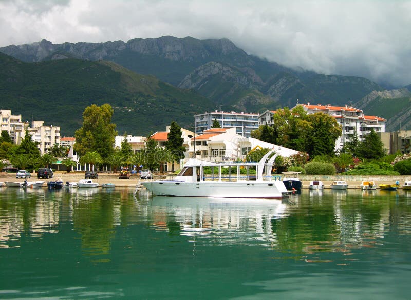 Tivat Town, Budvanska Riviera Stock Photo - Image of city, destination ...