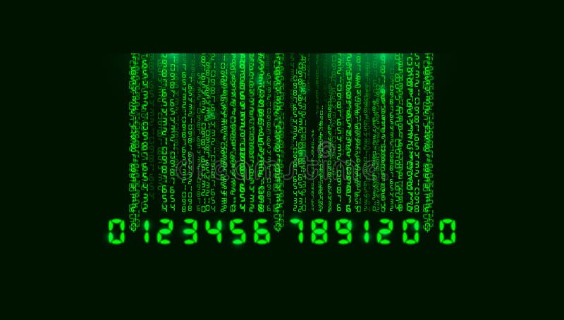 Bar Code, Binary Code Background Abstract Stock Illustration ...