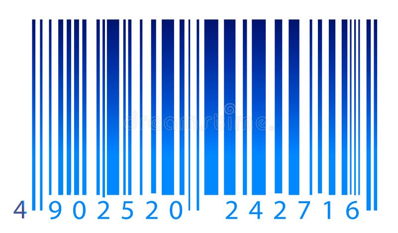 Bar code in color lighting stock illustration. Illustration of factory ...