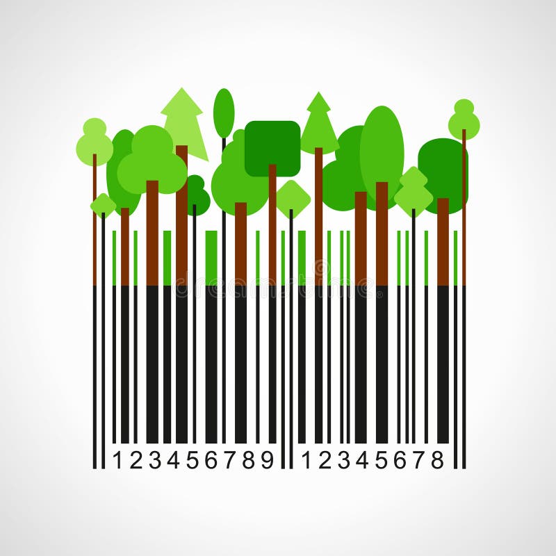 Forest Code Vector Logo Template. Stock Vector - Illustration of lazer ...