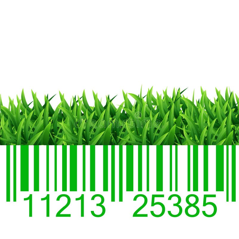 Bar Code Grass Illustration Stock Vector - Illustration of market ...