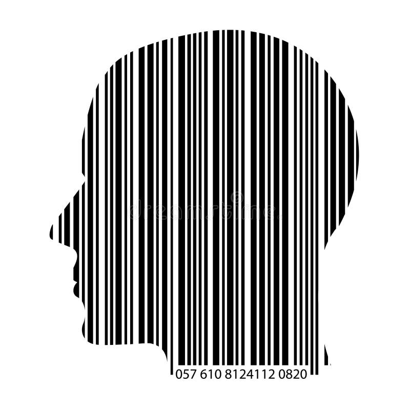 Human Head Open with Color Music Symbols Stock Illustration ...