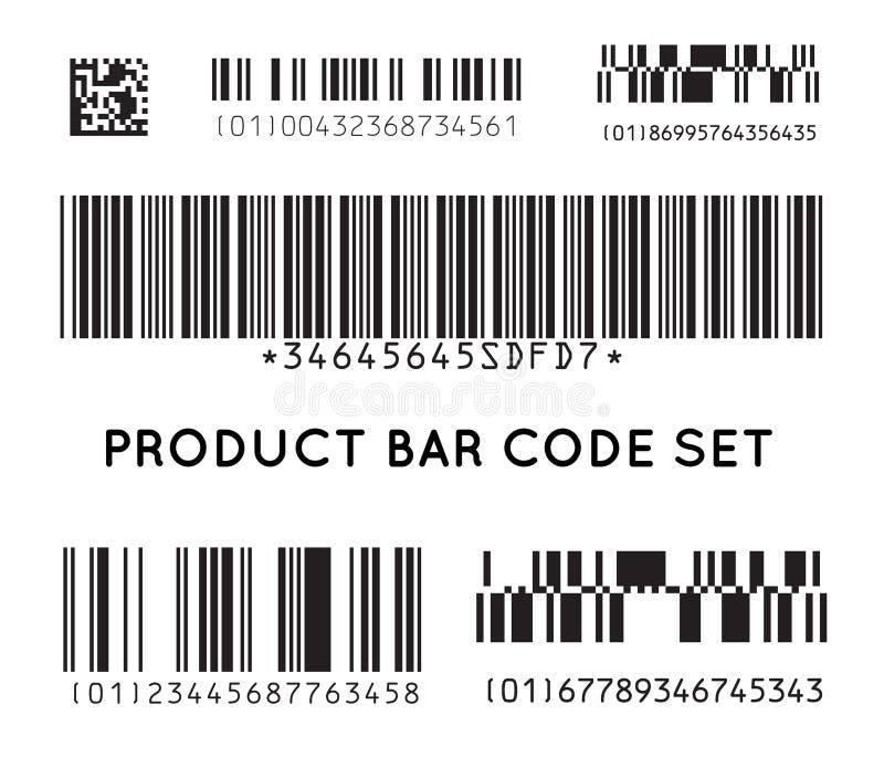Bar Code Icon. Set of Modern Flat Barcode. Can Be Use As a Template for ...