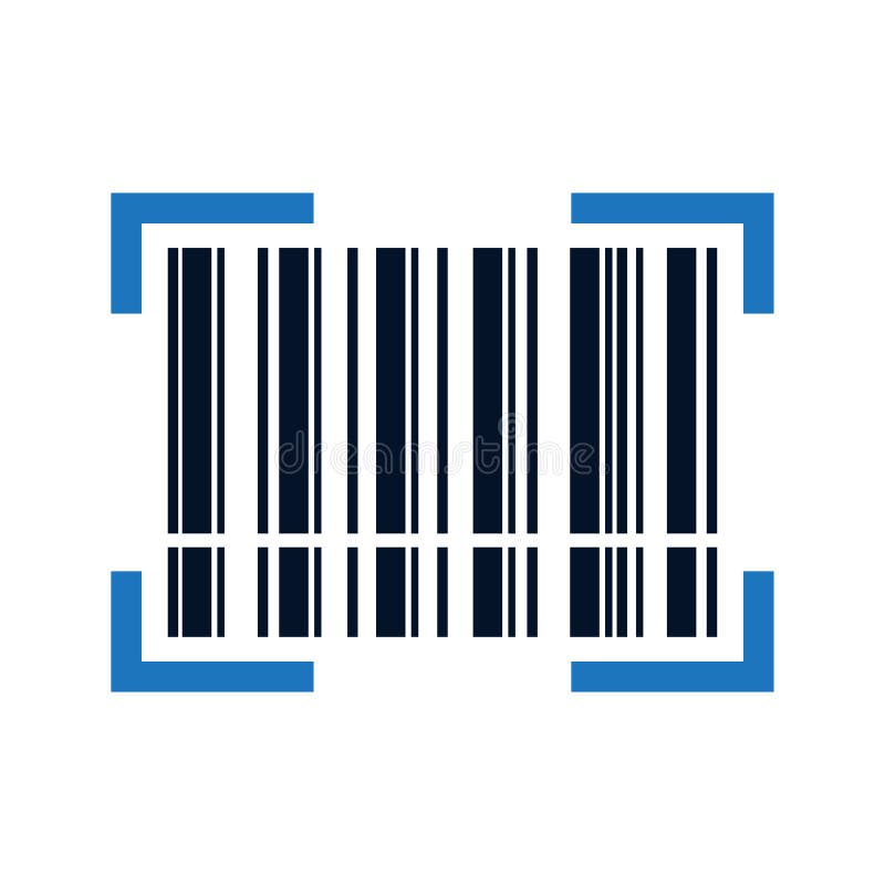 Qr-code Bar-code Icon, Digital Technology / Blue Color Stock Vector ...