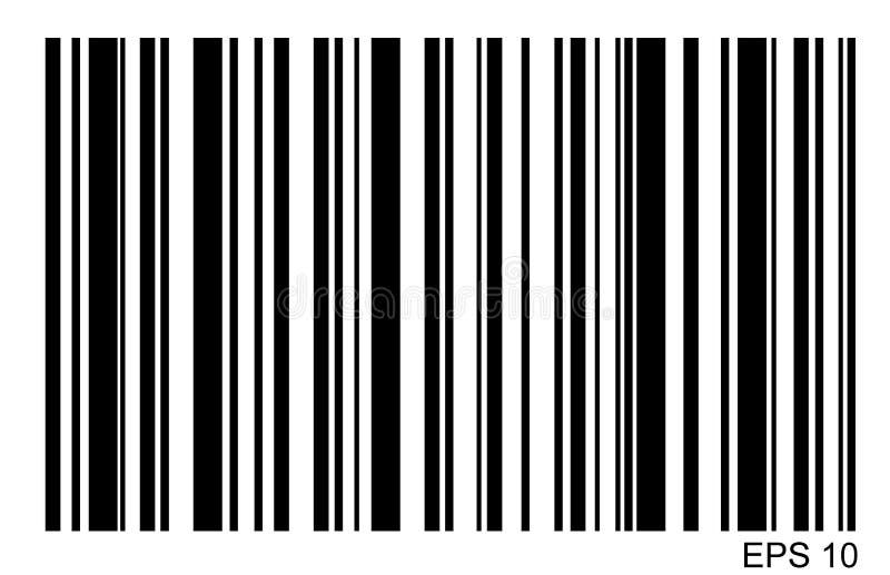 Bar Code Icon Vector with Numbers and Pattern of Parallel Lines. Stock ...