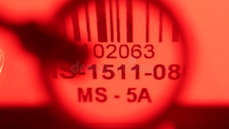 Barcode label scanning stock video. Video of shop, number - 265821319