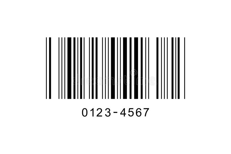 Bar Code Label Sample. Barcode Icon Stock Vector - Illustration of ...