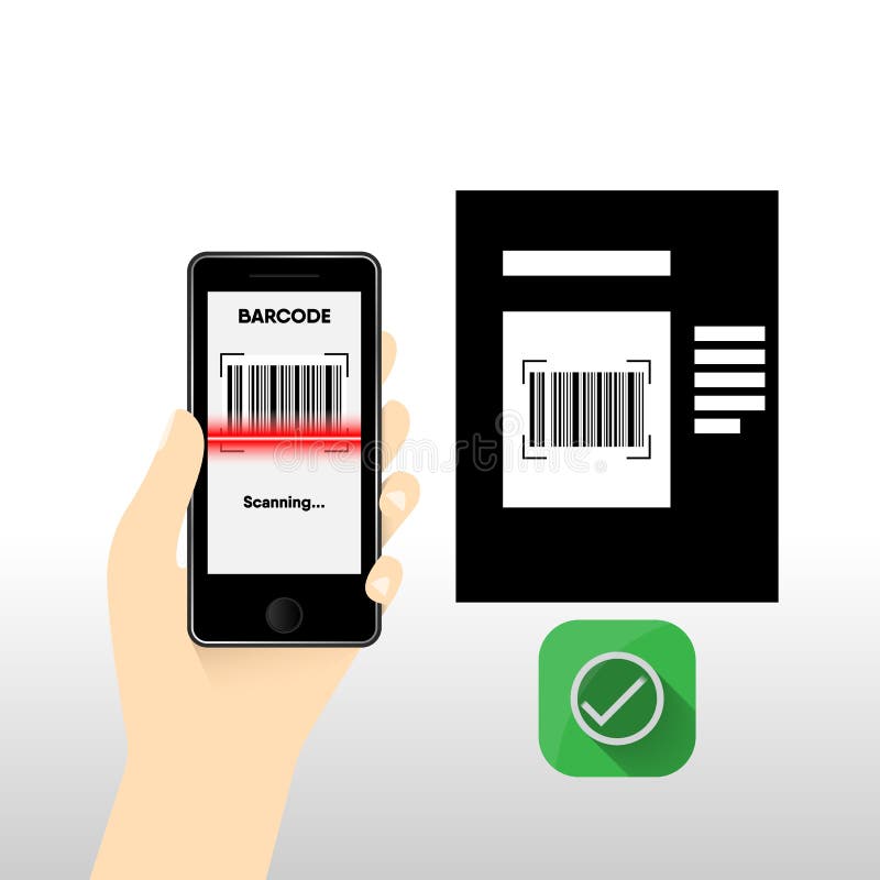 Bar Code for Mobile Payment, Digital Code Easy Pay, Vector ...