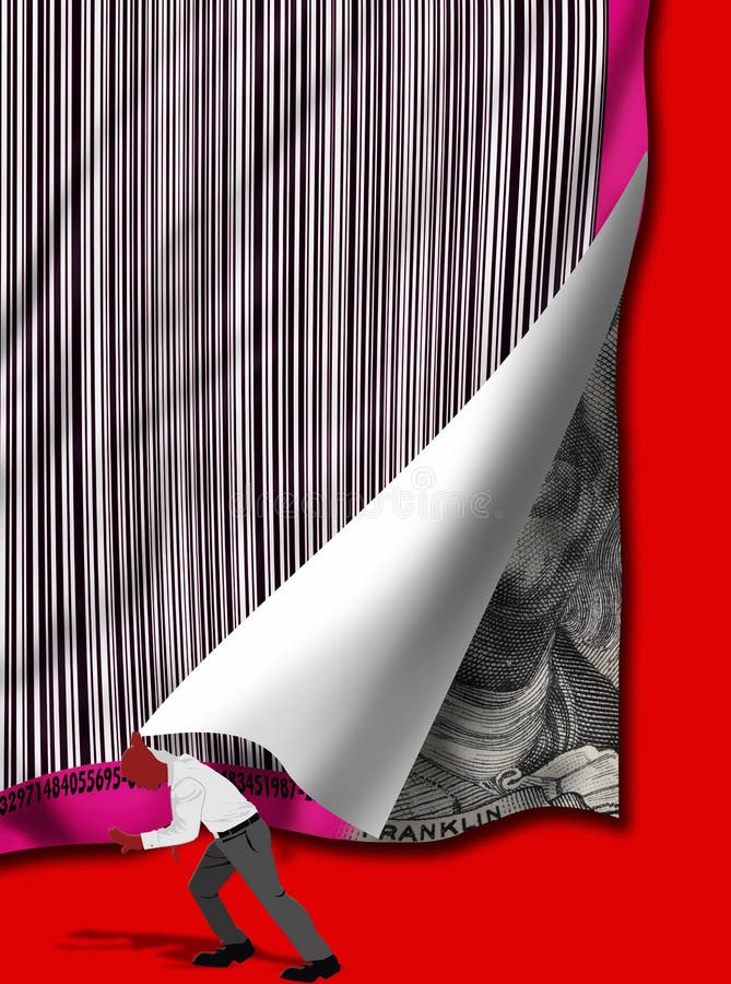 Bar Code Money. stock illustration. Illustration of commerce - 50677070