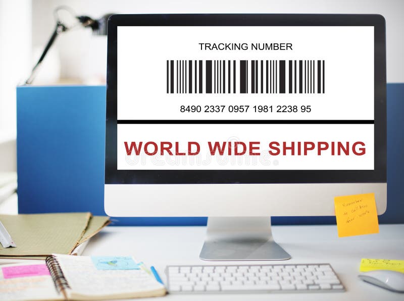Bar Code Order Tracking Number Concept Stock Photo - Image of meeting ...