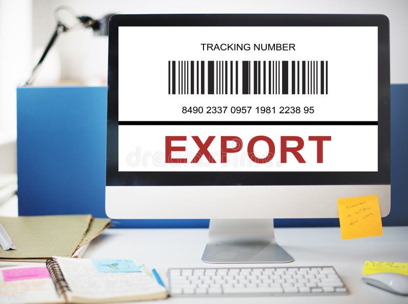 Bar Code Order Tracking Number Concept Stock Photo - Image of postal ...