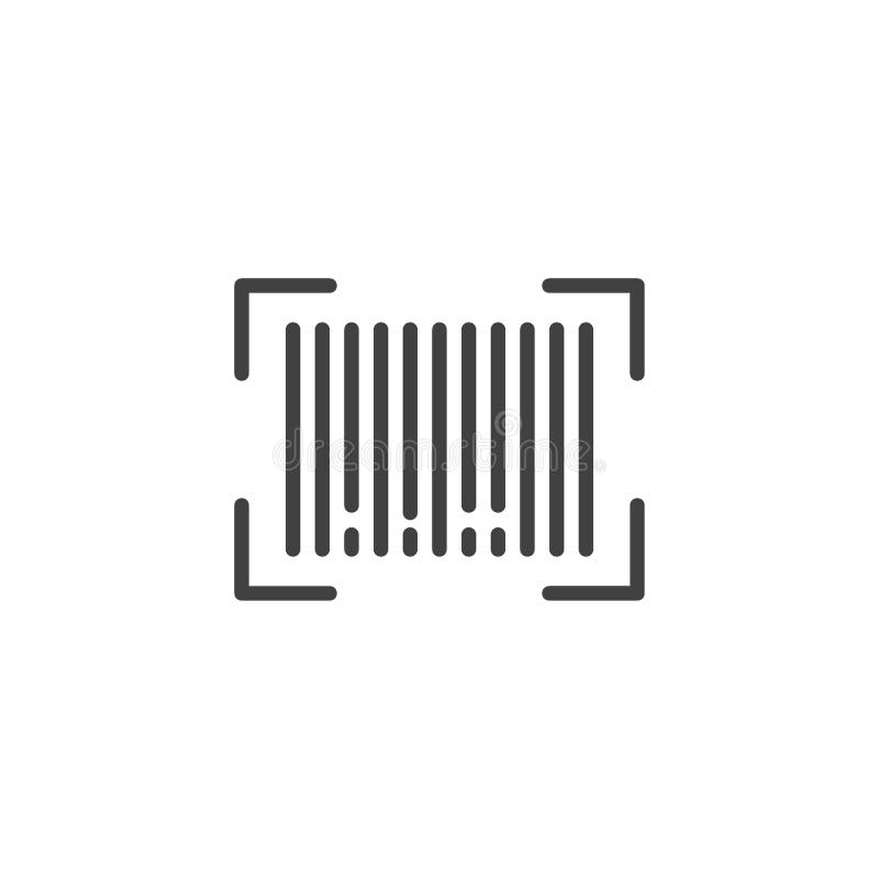 Scanning Barcode Icon Vector Stock Vector - Illustration of pixel ...