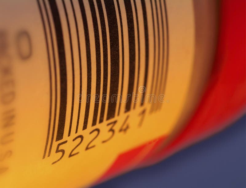 Bar Code on a Package Label Stock Image - Image of prices, pricing: 4298809