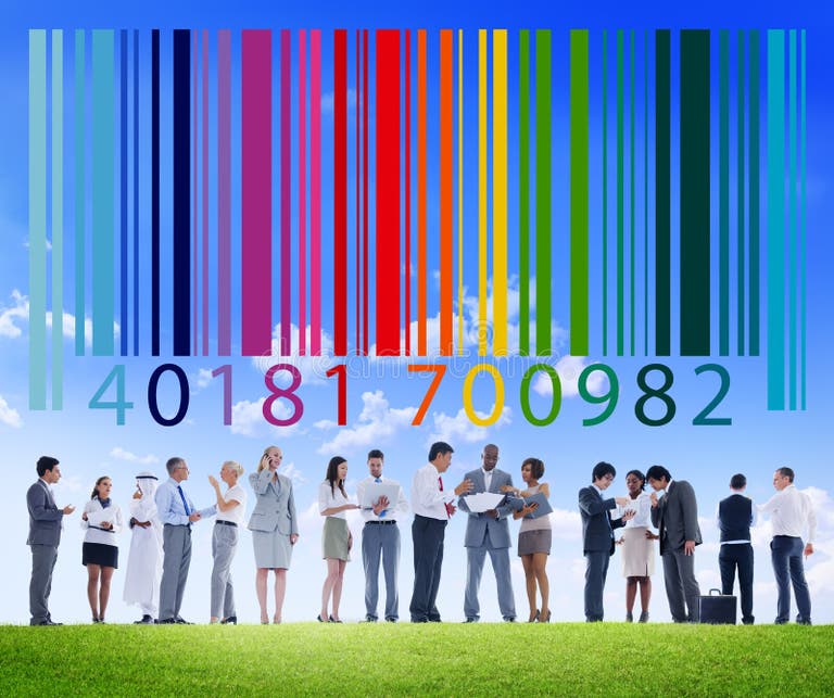 Bar Code Price Tag Merchandise Goods Concept Stock Photo - Image of ...
