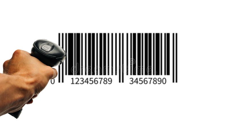 Bar Code. Retail Label Barcode Scan. Reader Laser Scanner for Warehouse ...