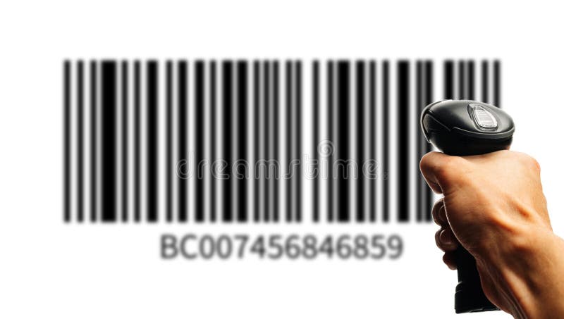 Bar Code. Retail Label Barcode Scan. Reader Laser Scanner for Warehouse ...