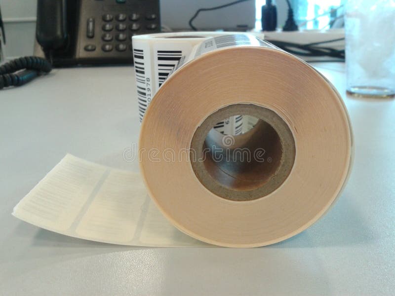 Bar code roll stock photo. Image of printed, code, stickers - 44353240