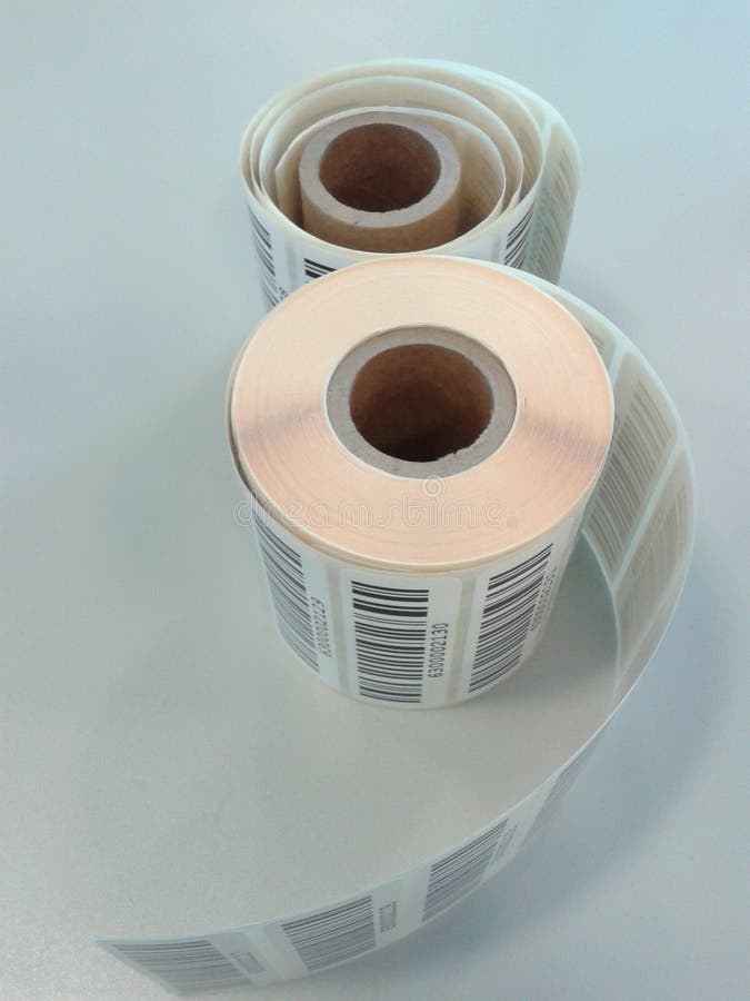 Bar code roll stock photo. Image of printed, code, stickers - 44353240