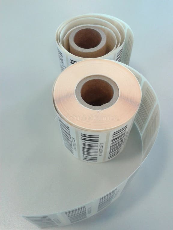 Bar code roll stock photo. Image of printed, code, stickers - 44353240