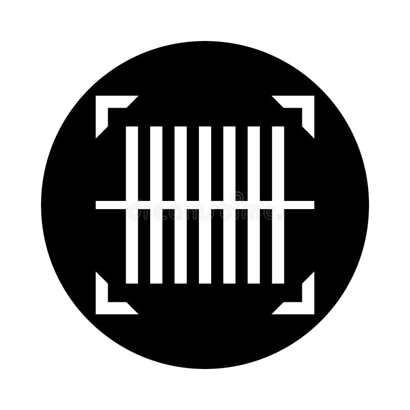 Bar Code Scan for Icon Isolated on White, Qr Code Scan Digital Symbol ...