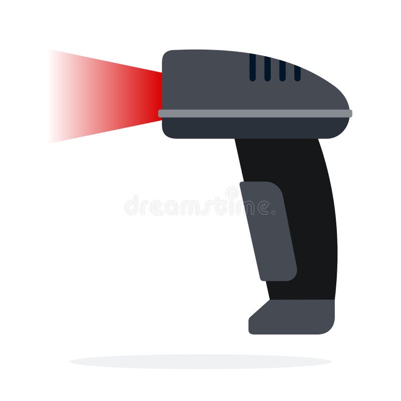 Bar Code Scanner Flat Icon Vector Isolated Stock Vector - Illustration ...