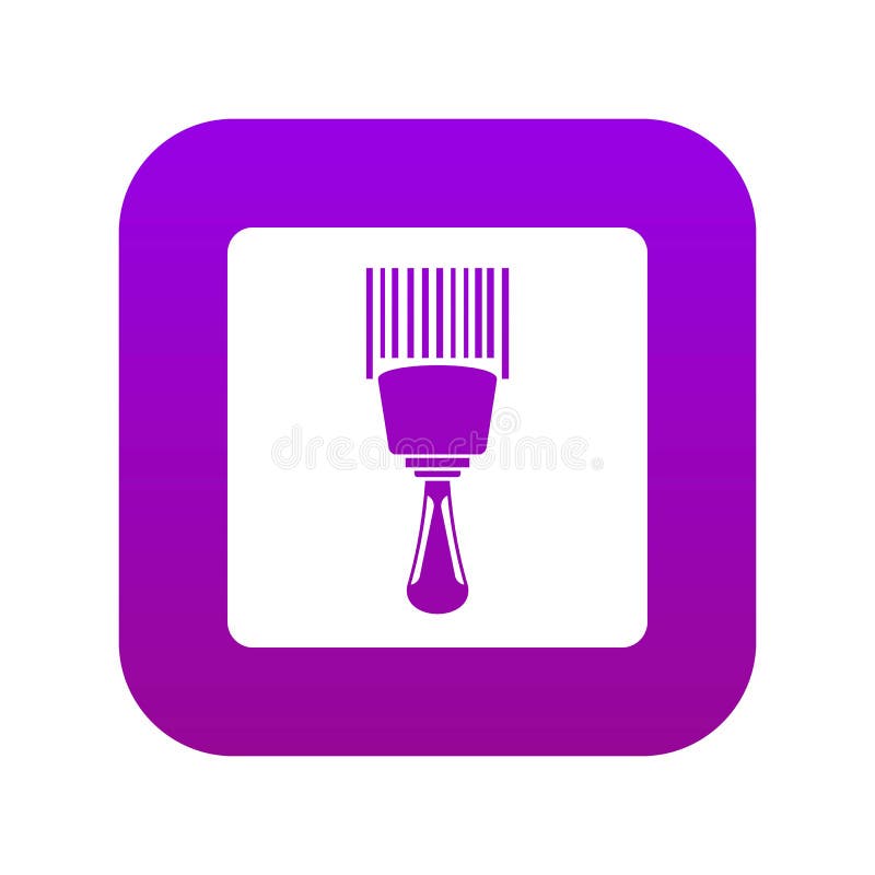 Bar Code Scanner Icon Digital Purple Stock Vector - Illustration of ...