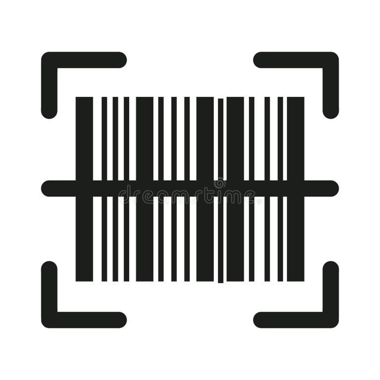 Bar Code Scanner Icon Mark in Filled Style Stock Vector - Illustration ...