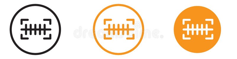 Barcode Scanner Icon Set Retail and Inventory Management Symbols for ...