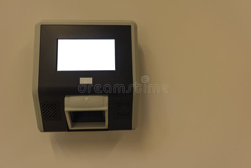 Barcode Scanner of the Price of Goods for Buyers Mounted on the Wall ...