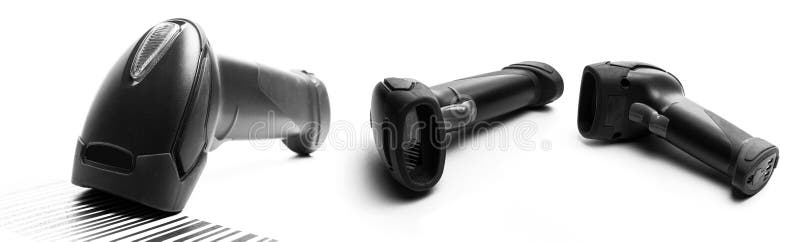 Bar Code Scanner Set. Retail Label Barcode Scan Stock Image - Image of ...
