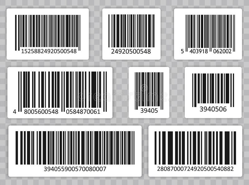 Bar Code Set Vector. Qr Cide. Universal Product Scan Code. Editorial Image - Illustration of ...