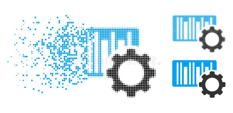 Dot Halftone Bar Code Settings Stock Illustrations – 1 Dot Halftone Bar ...