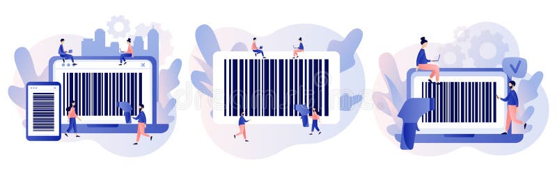 Scanning Bar Code Cartoon Stock Illustrations – 269 Scanning Bar Code ...